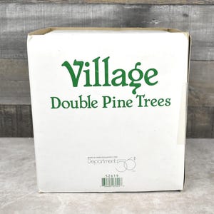 Department 56 Double Pine Trees Christmas Village Landscape Accessory ...