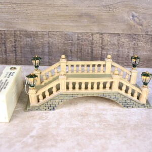 Lemax Lighted Somerset Foot Bridge Christmas Village Landscape ...