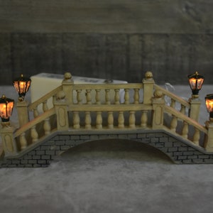 Lemax Lighted Somerset Foot Bridge Christmas Village Landscape ...