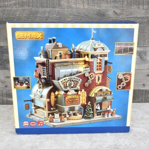 Lemax Acme Grinder Coffee Factory Lighted Animated Christmas Village ...