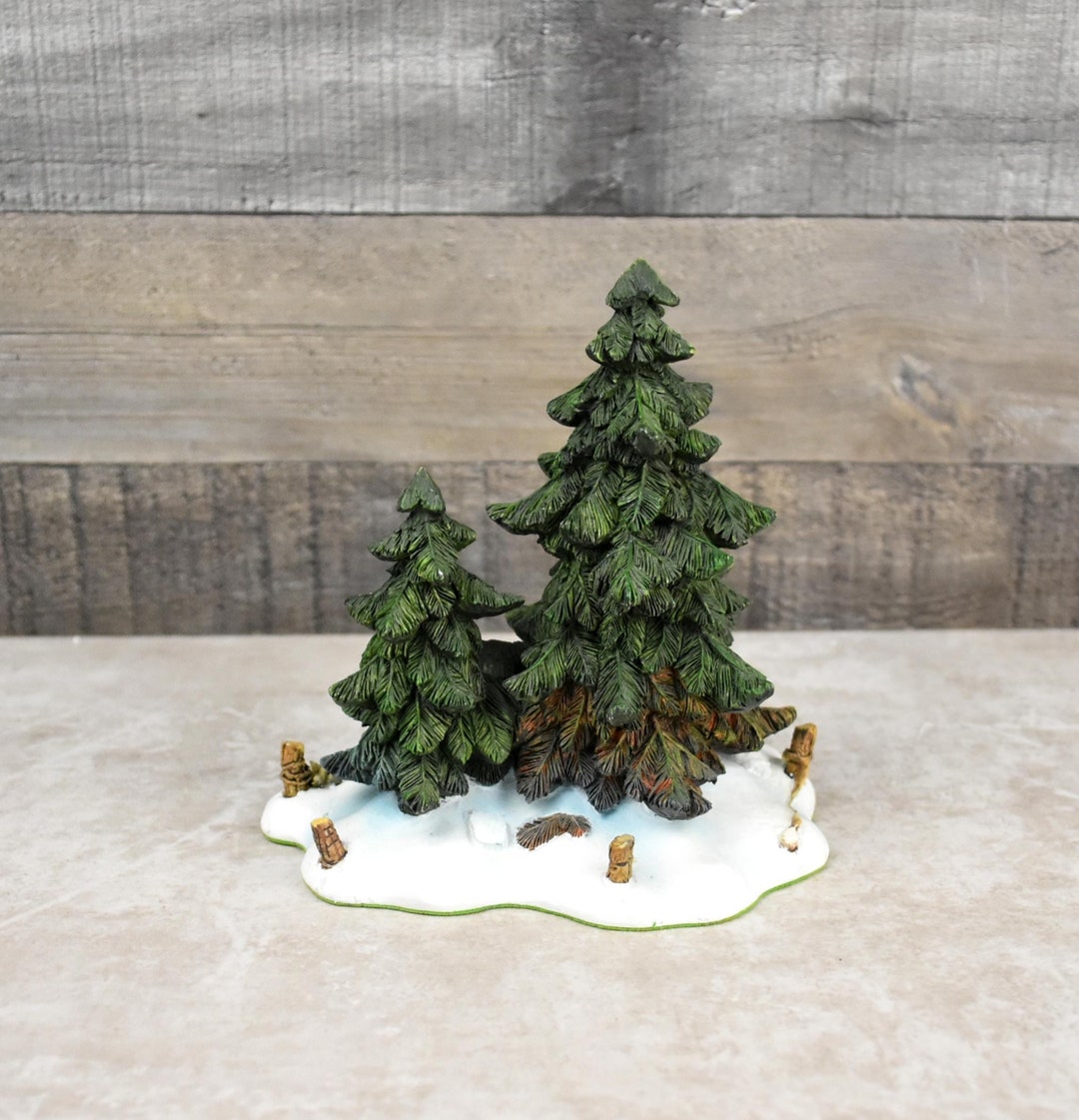 Department 56 Double Pine Trees Christmas Village Landscape Accessory ...