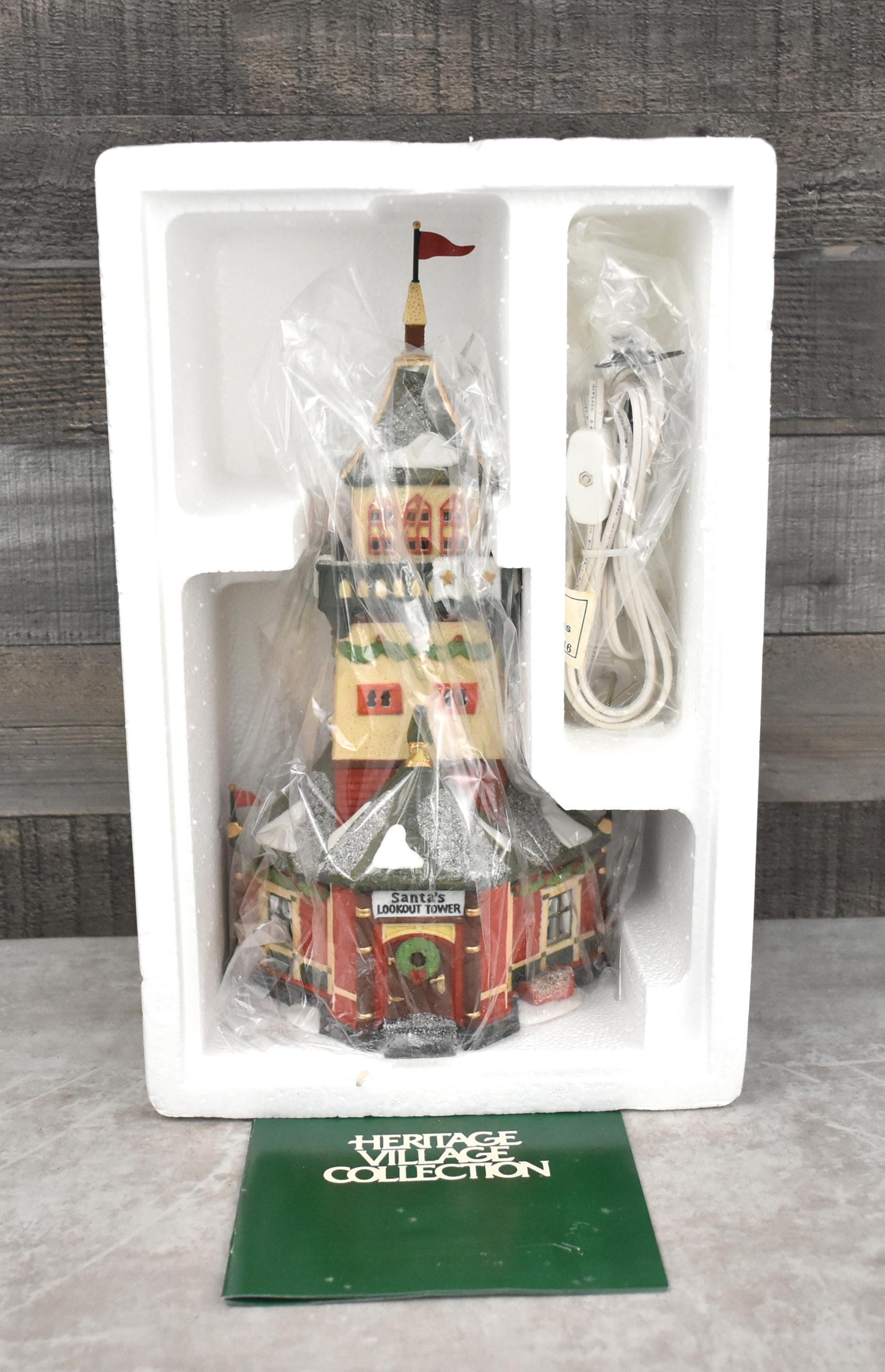 Department 56 Snow Village Santas Lookout Tower Lighted Christmas ...