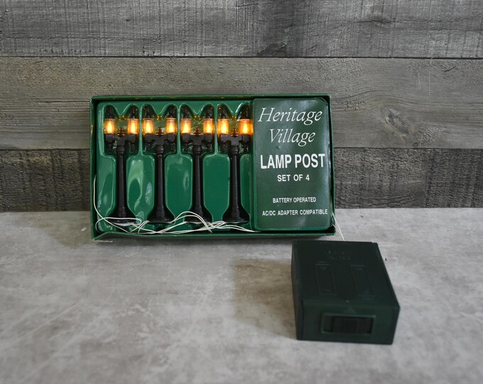Department 56 Heritage Village Lamp Post Set Christmas Village ...