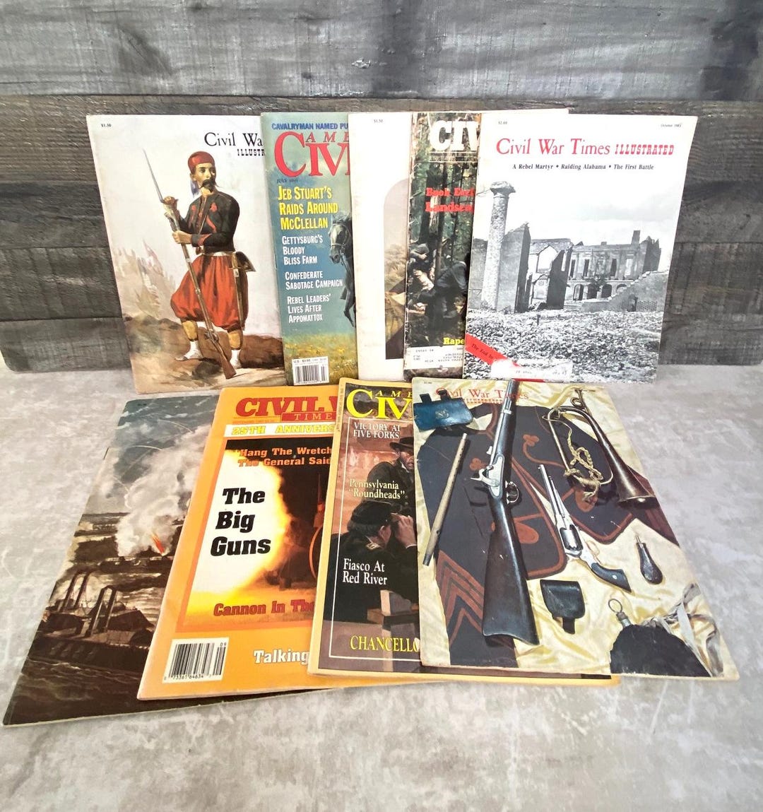 9 Civil War Magazines 7 Civil War Times Illustrated & 2 Americas Civil ...
