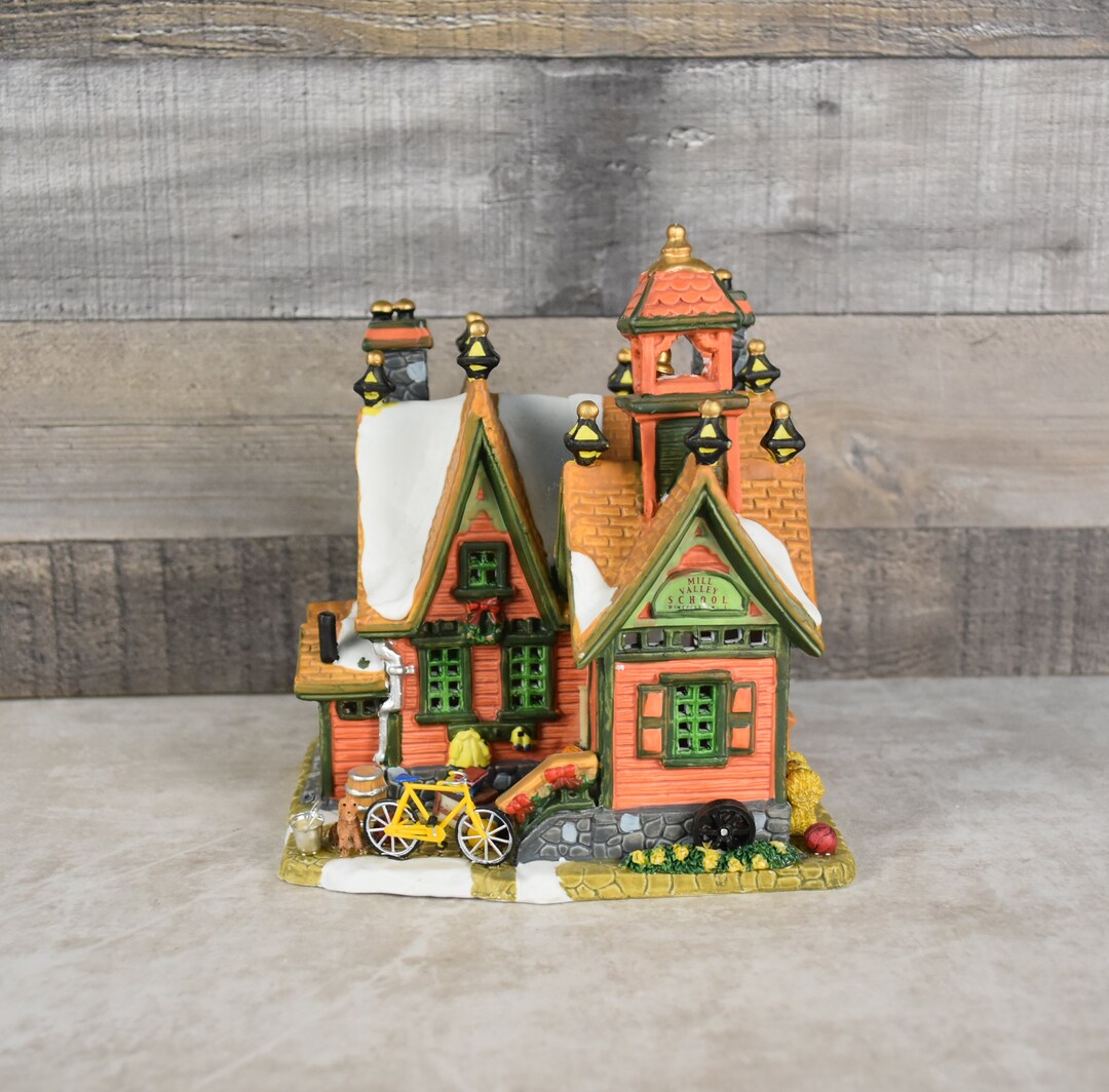 Lemax Mill Valley School Lighted Christmas Village House - Etsy