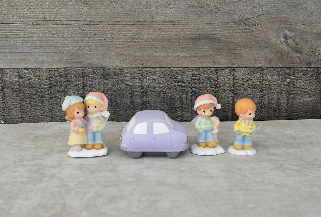 Rare Hawthorne 4 Pc Precious Moments Joy of the Season Figurine Set ...