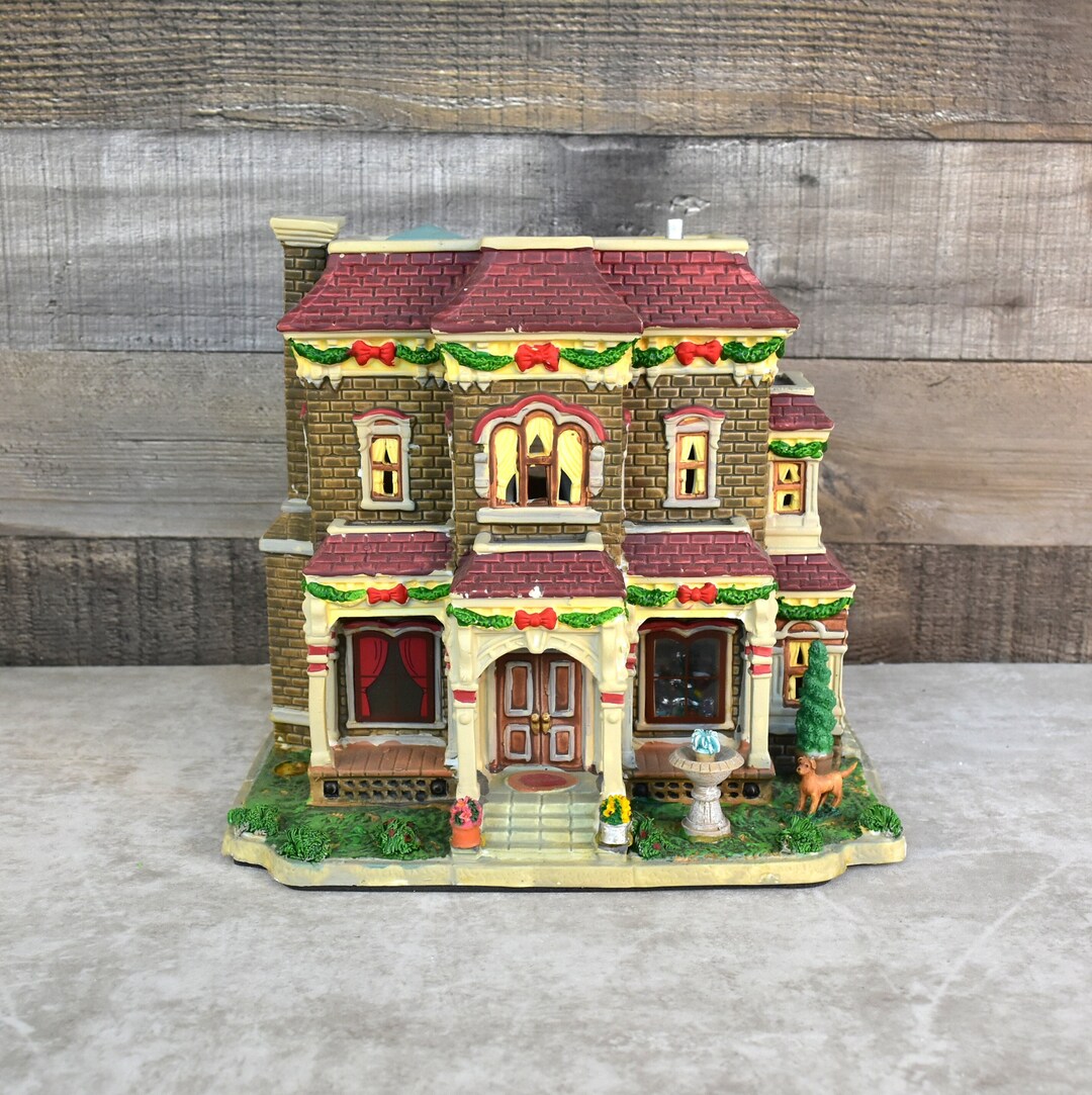 Lemax Carole Towne Davidson Manor Lighted Christmas Village House - Etsy