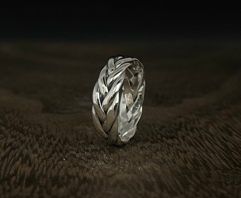 Braided Sterling Silver Bali Ring: Woven Design - Etsy