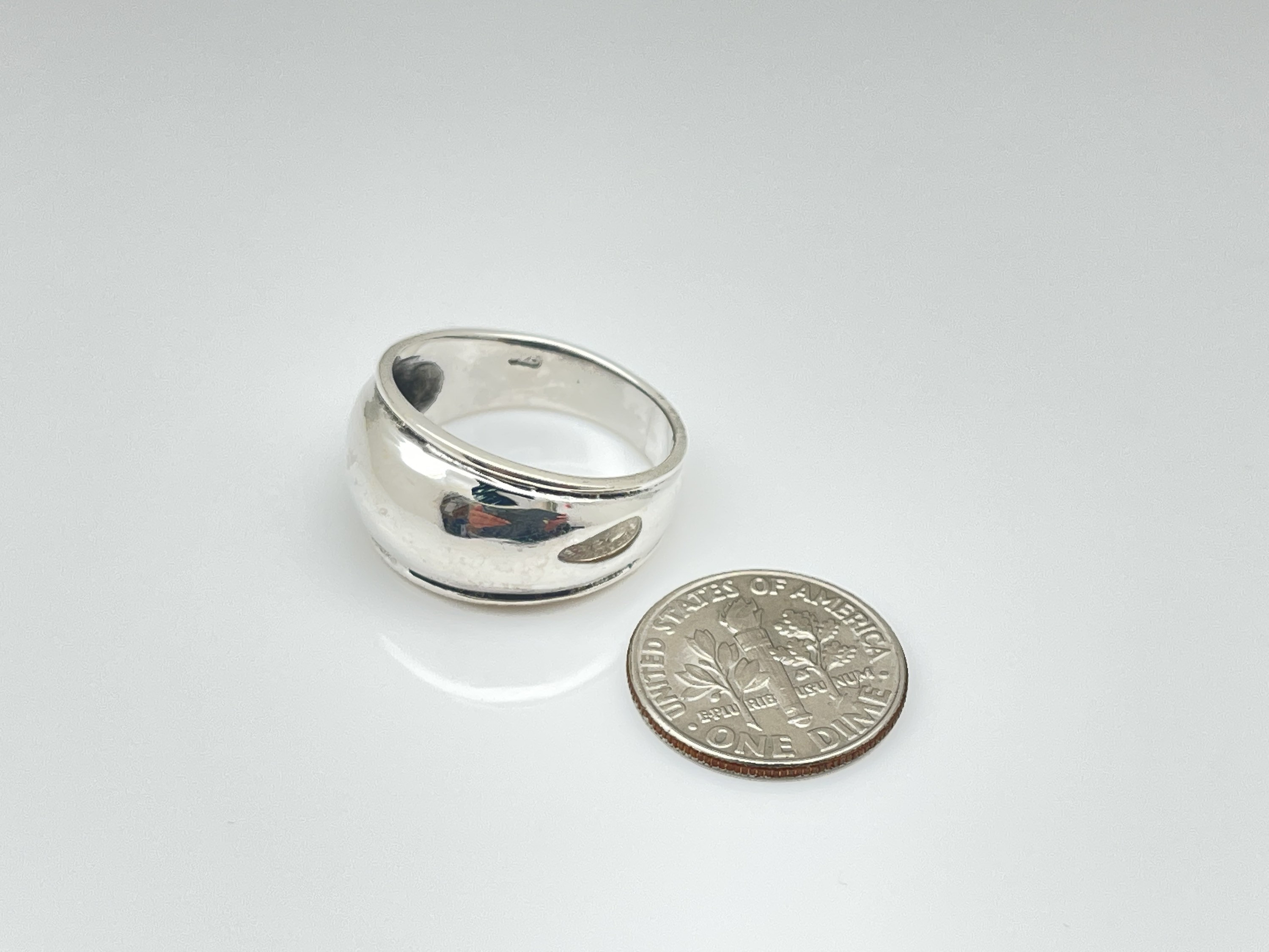 Rustic Dome Ring // 925 Sterling Silver // Oxidized | Etsy