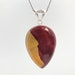 Mookaite Jasper Pendant // Mookaite Jasper Pendant // Teardrop Setting ...