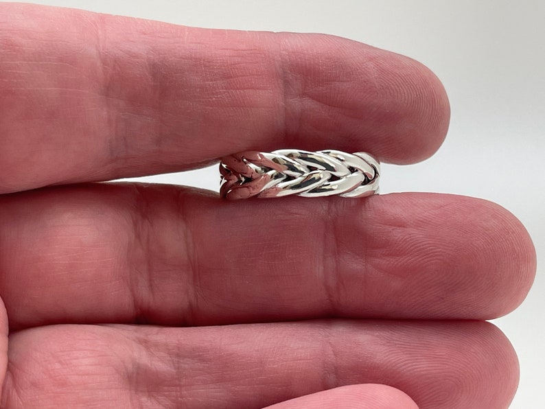 Braided Sterling Silver Bali Ring: Woven Design - Etsy
