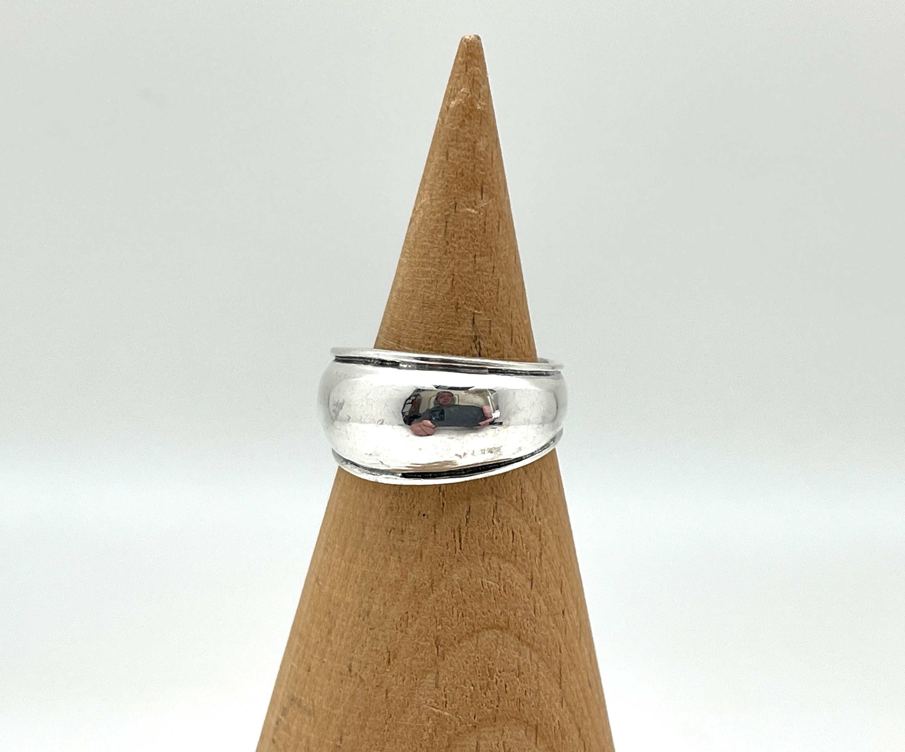 Rustic Dome Ring // 925 Sterling Silver // Oxidized | Etsy