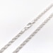 Loose Rope Chain // Loose Rope Silver Chain // Medium Pendant Chain ...
