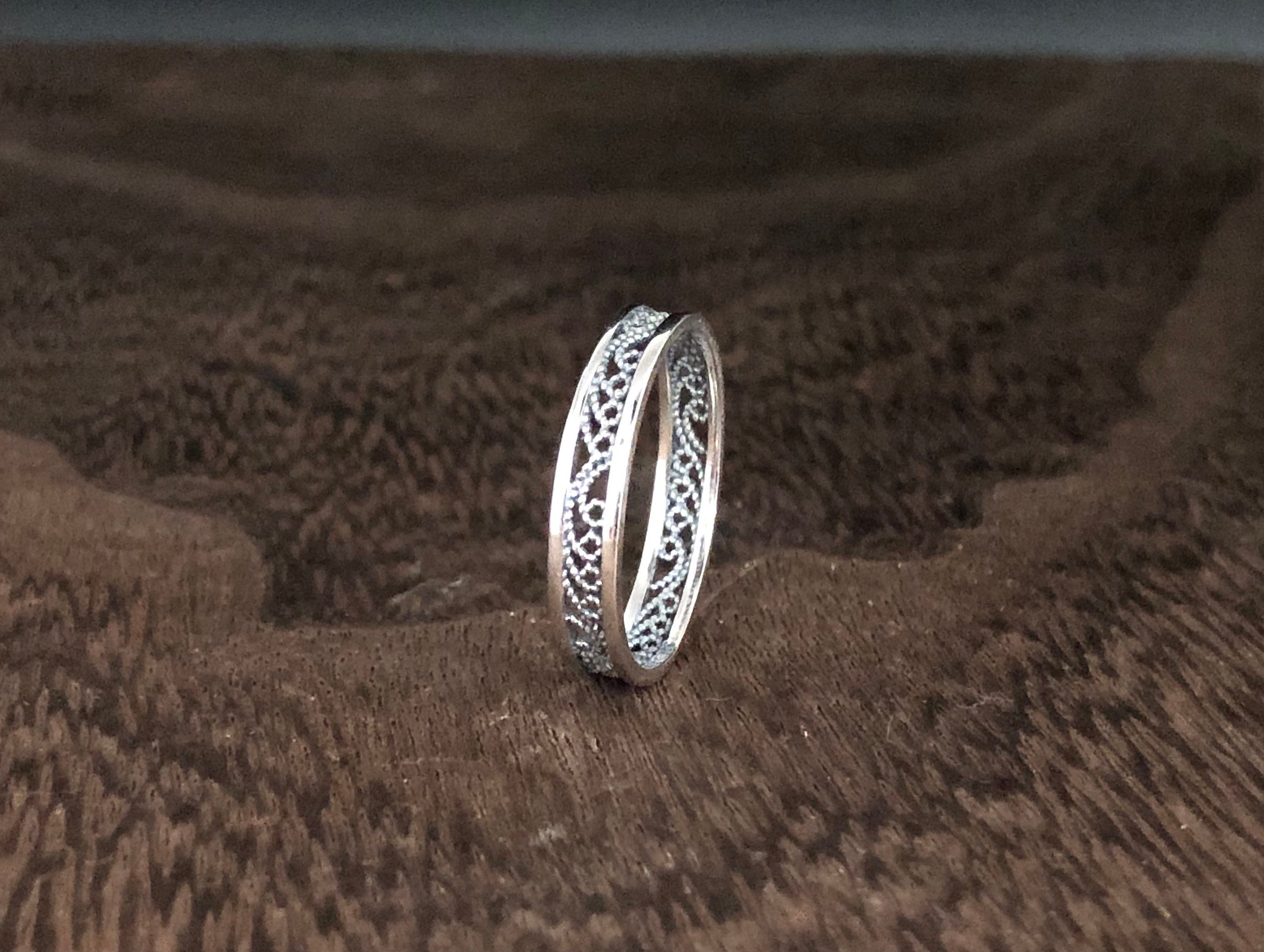 Thin Filigree Ring // 925 Sterling Silver // Filigree Bali - Etsy