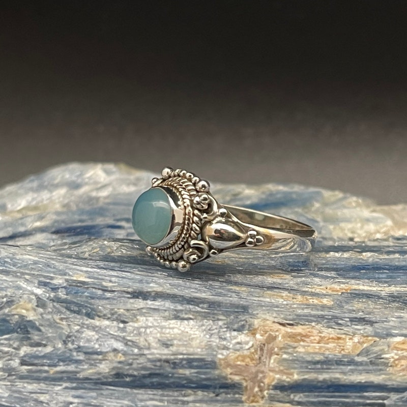 Chalcedony Ring - Etsy