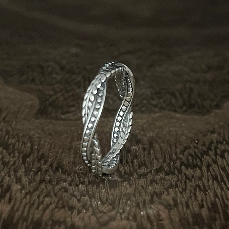 Silver Braided Ring - Etsy