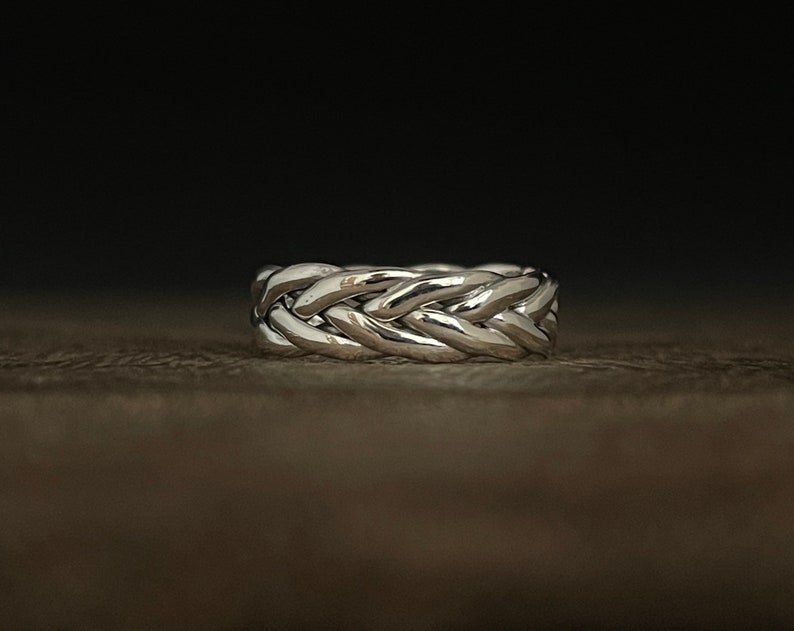 Braided Sterling Silver Bali Ring: Woven Design - Etsy