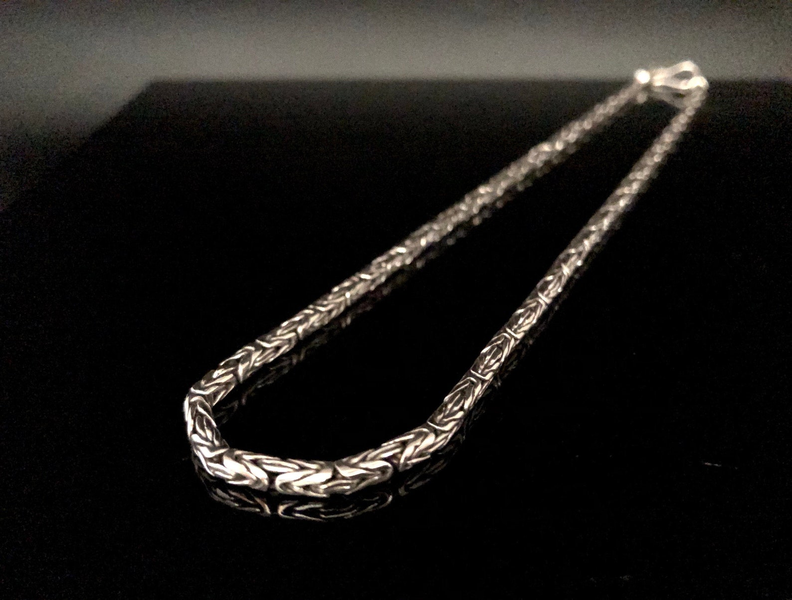 Bali Byzantine Chain // 3mm Medium Weight Bali Chain // 925 - Etsy