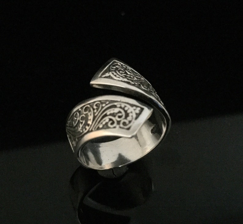 Bali Pattern Wrap Around Ring // 925 Sterling Silver // - Etsy