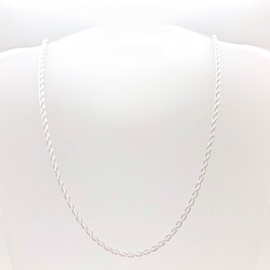 Loose Rope Chain // Loose Rope Silver Chain // Medium Pendant Chain ...