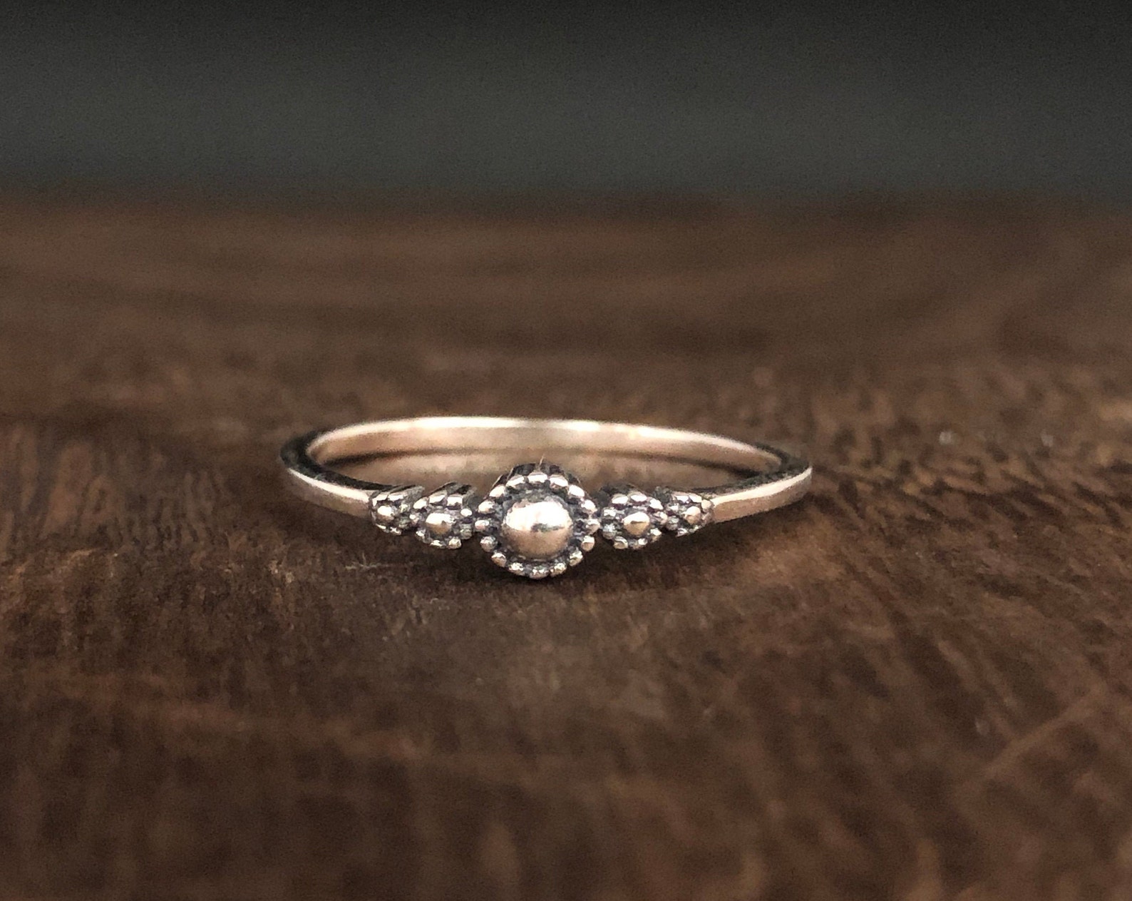 Balinese Stack Ring // 925 Sterling Silver // Oxidized - Etsy