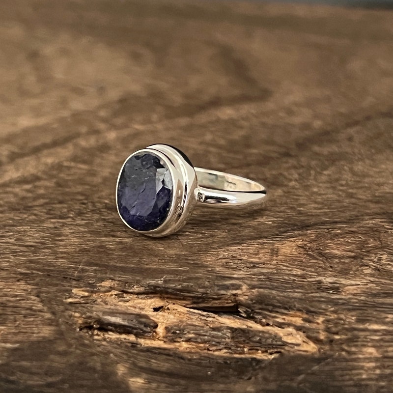 Sapphire Ring Silver - Etsy