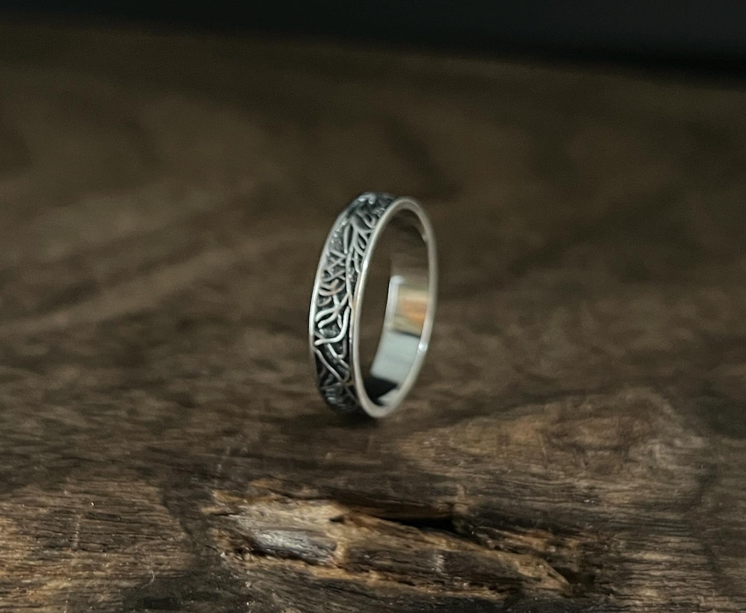 Nature Ring // 925 Sterling Silver // Oxidized Tree Branches Ring ...