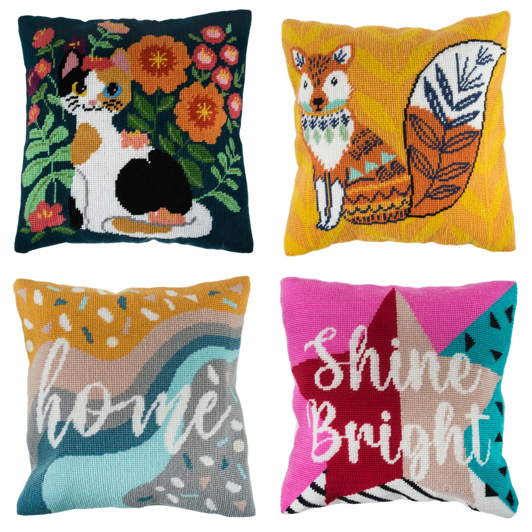 Make Your Own DIY Cat Floral, Fox, Home, or Shine Bright Half Cross ...