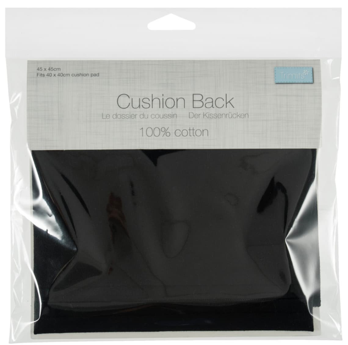 Make Your Own DIY Cushion Cover Backs Black, Cream, Grey, Natural, Navy ...