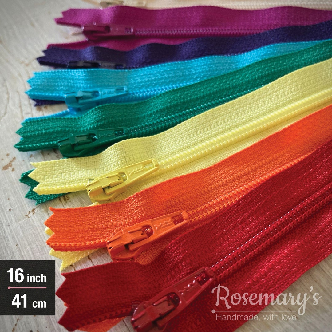 YKK High Quality 41cm / 16inch Closed Ends Nylon Zips With Plastic ...