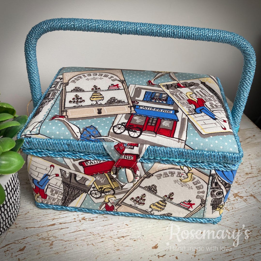Parisian Paris France French Patisserie Style Medium Sewing Box by ...