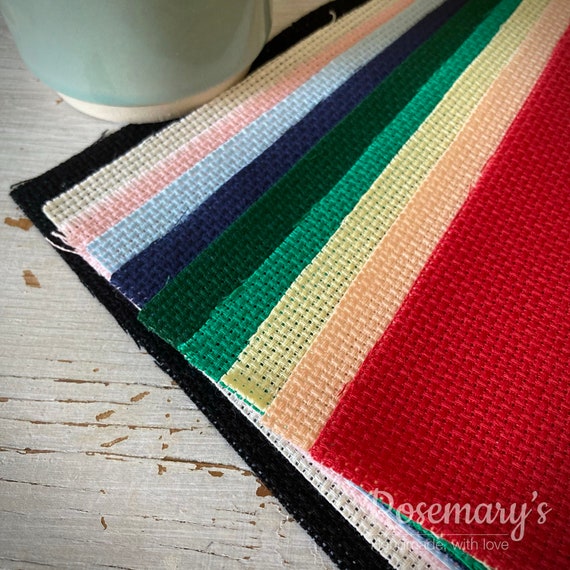 Aida 14 Count Cross-stitch Embroidery Sewing Mesh Cotton - Etsy