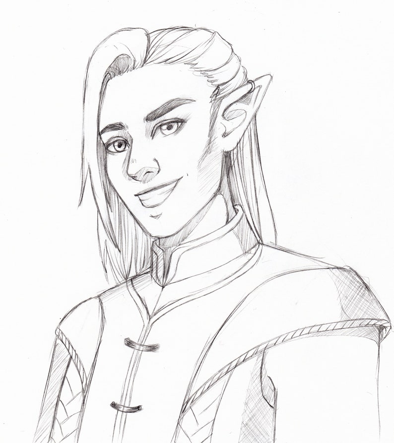 Hand Drawn Dnd Character Drawing I Will Draw Your Dungeons and Dragons ...