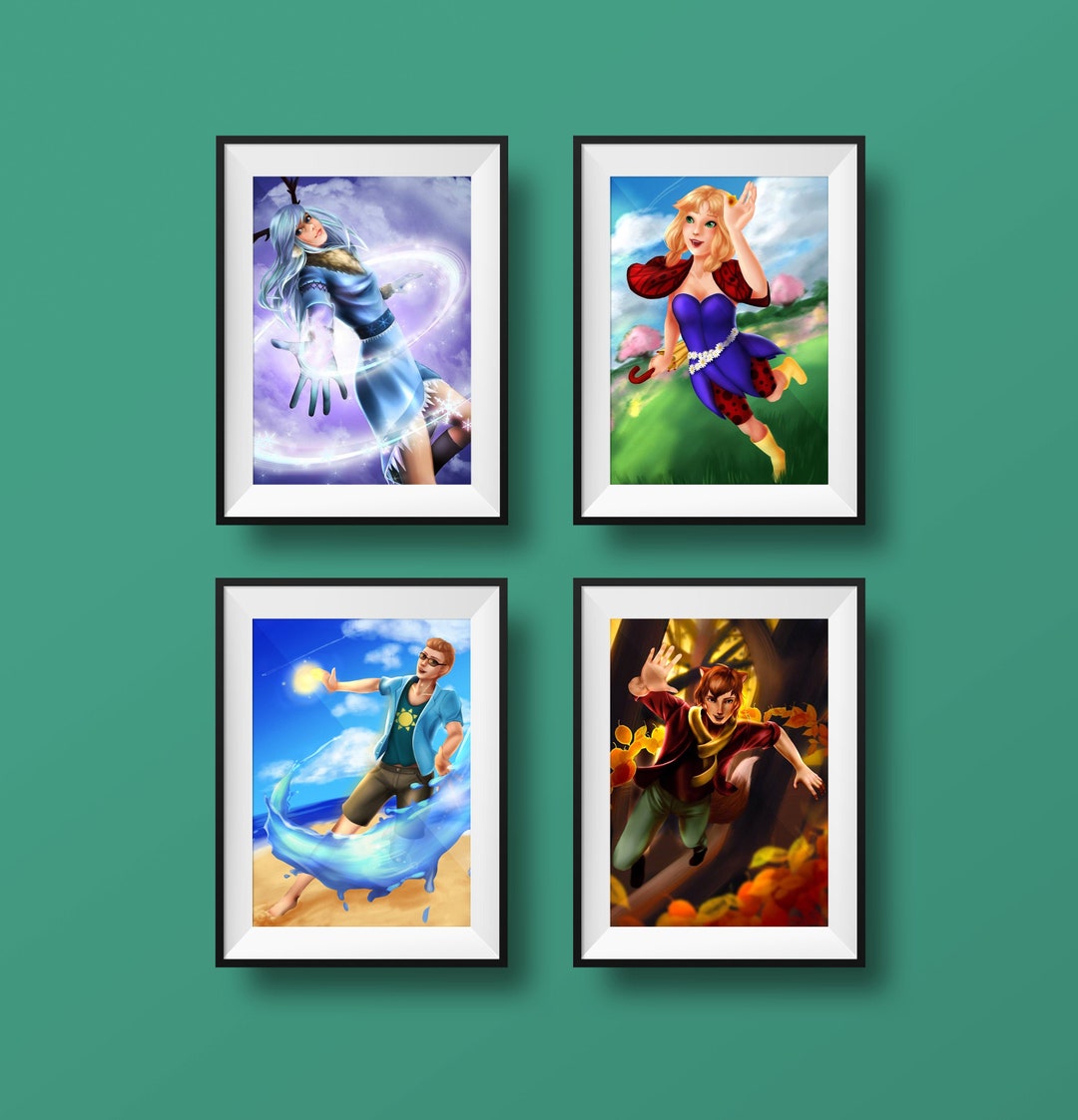 The Four Seasons - Prints & Key Rings - Etsy