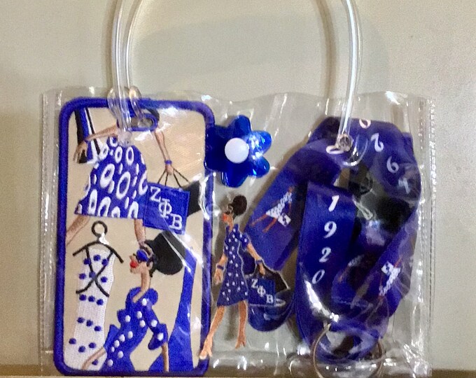 Zeta Phi Beta Flower Lady Diva Handle Gift Pouch - Etsy