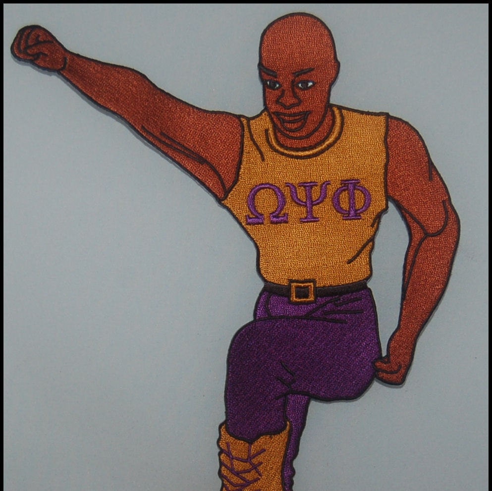 Omega Psi Phi Fraternity Stepper Embroidered Appliqué Patch - Etsy