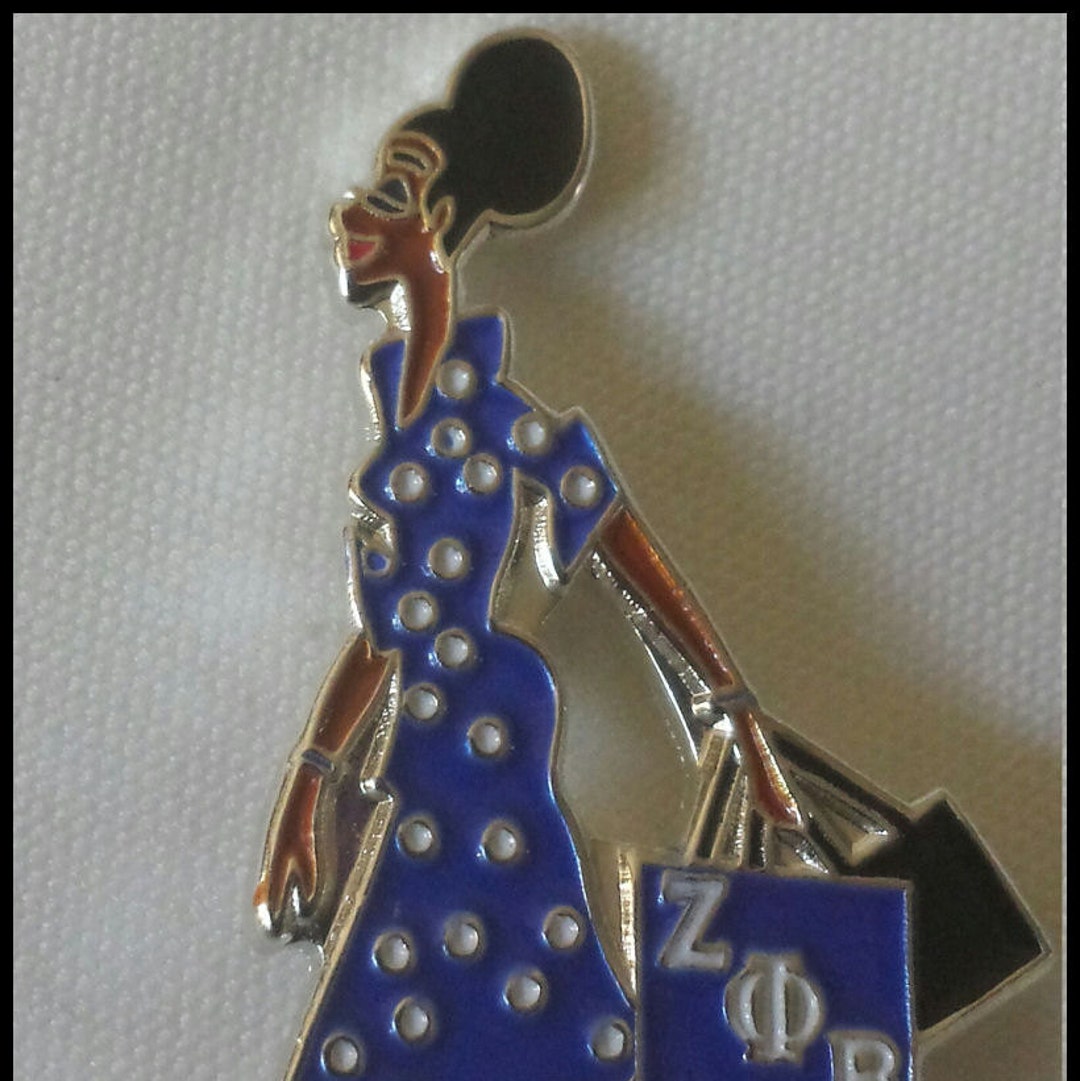 Zeta Phi Beta Sorority Lady Diva Lapel Pin - Etsy
