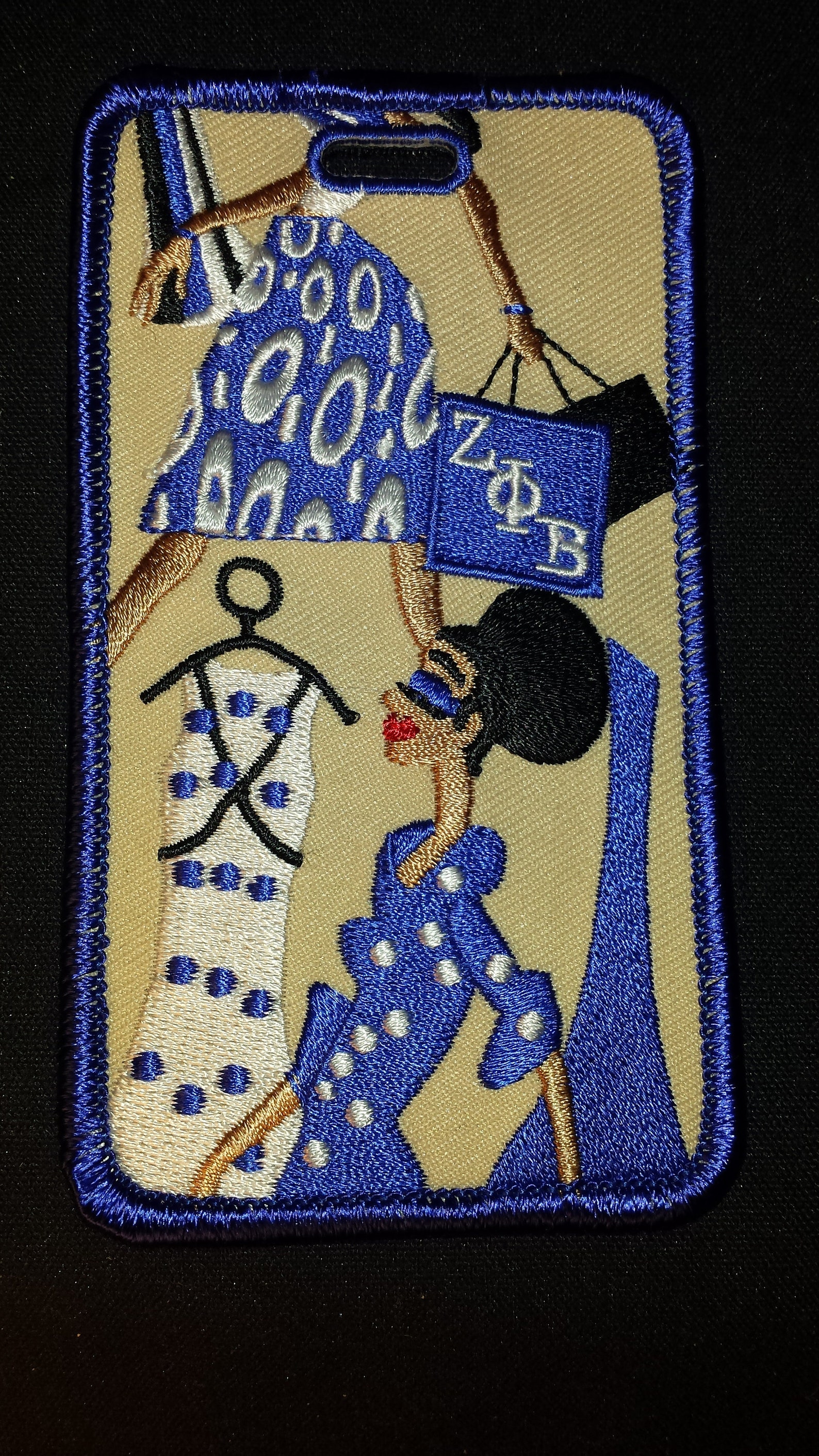 Zeta Phi Beta Flower Lady Diva Handle Gift Pouch - Etsy