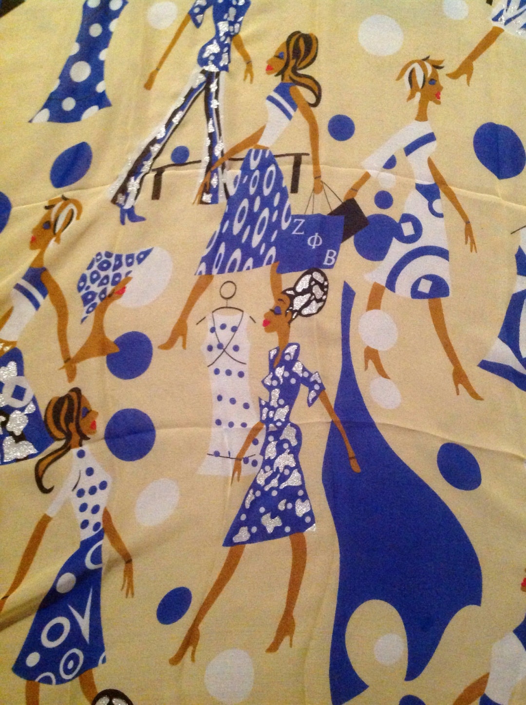 Zeta Phi Beta Sorority Lady Diva Glitter Scarf - Etsy