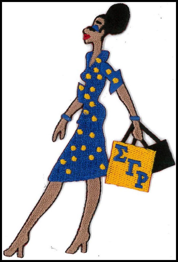 Sigma Gamma Rho Sorority Lady Diva Embroidered Appliqué Patch - Etsy