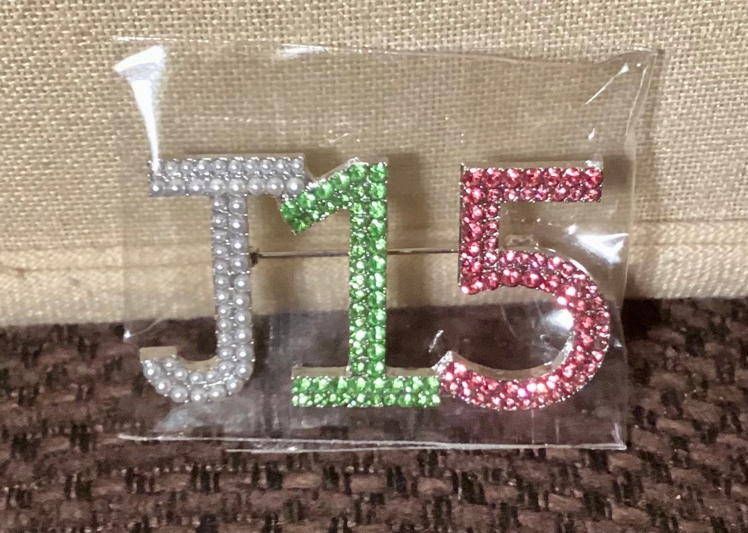 J15 Pink/green Sorority Lapel Stick Pin - Etsy