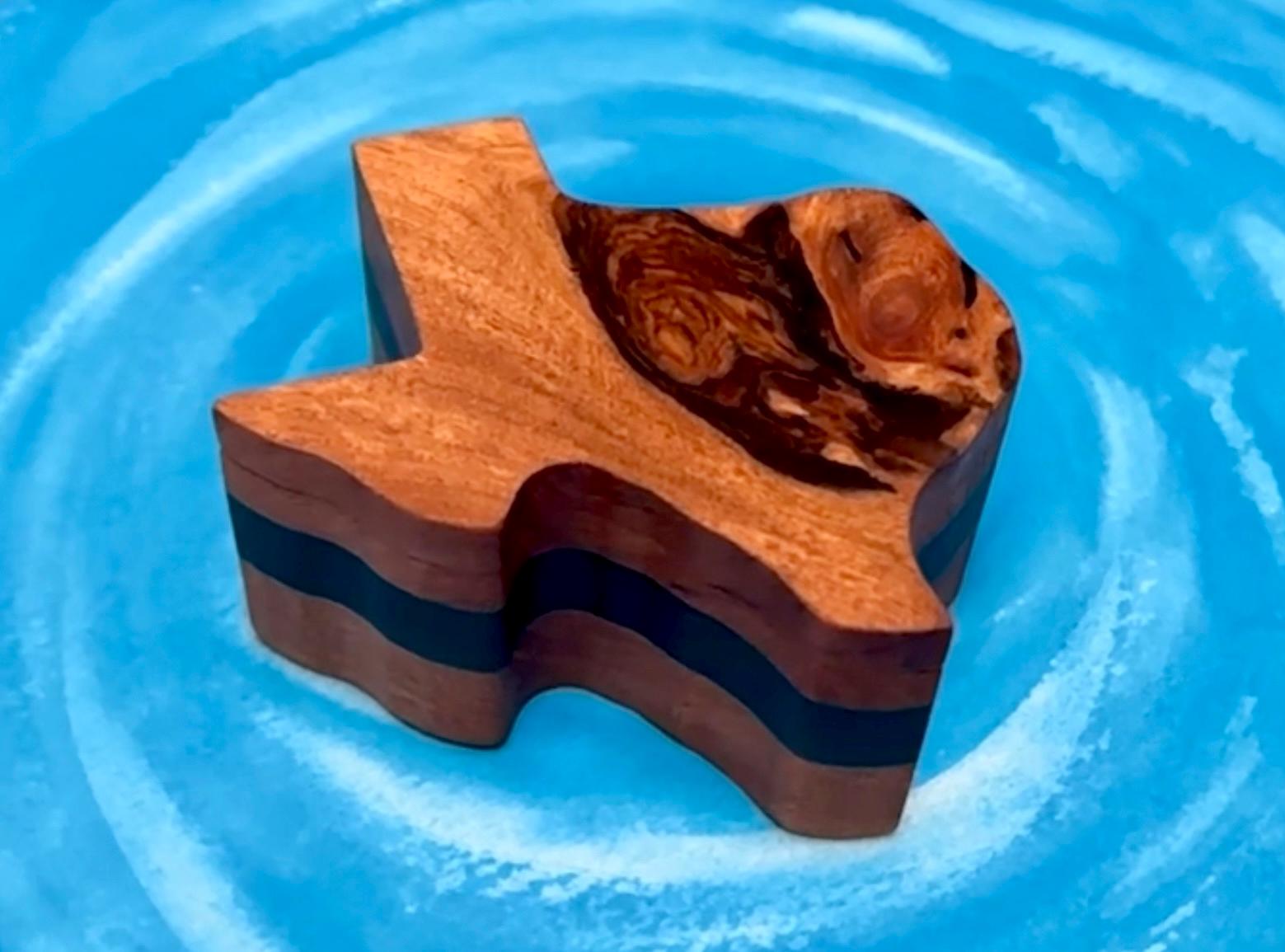 Texas Shaped Wooden Keepsake Box - Etsy