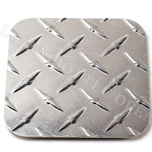 Diamond Plate Square Coaster, Set of 4 - Etsy
