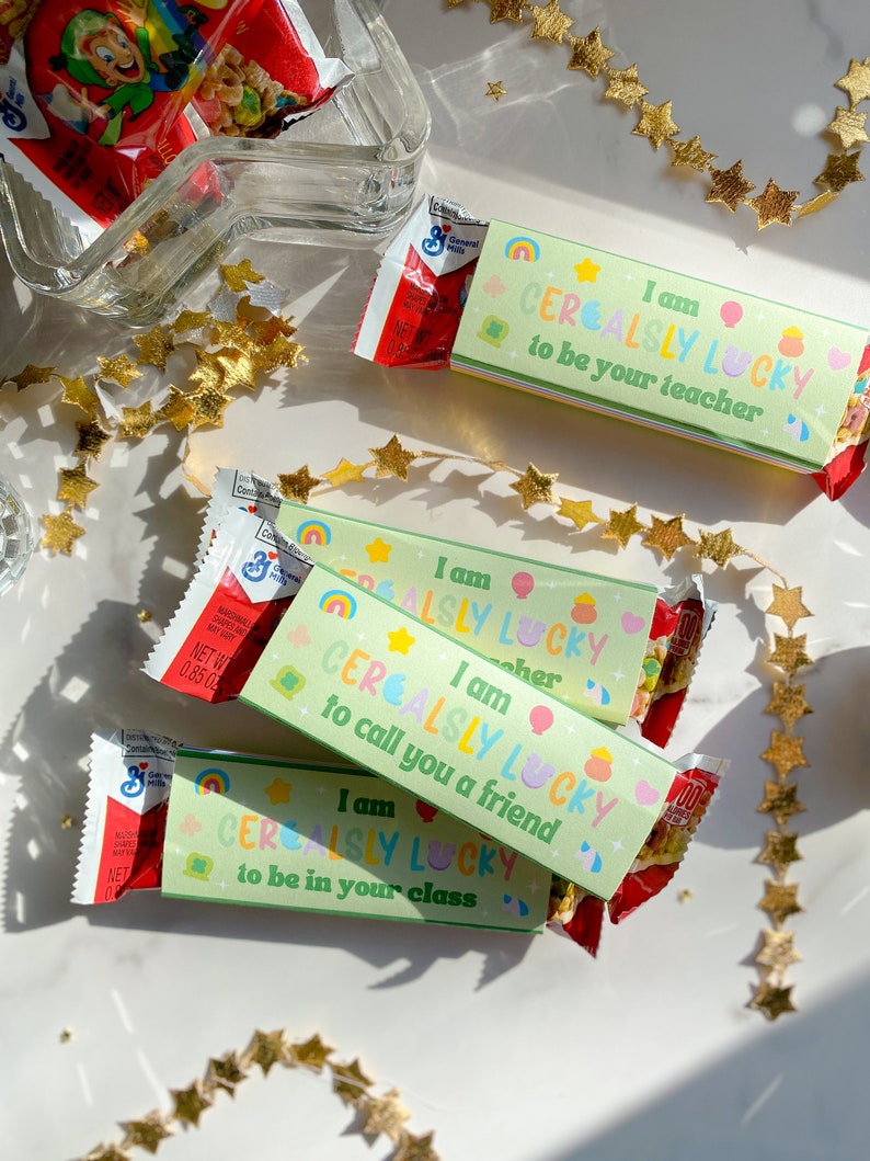 St. Patrick's Day Printable, DIY Birthday Party Favor, School Party ...