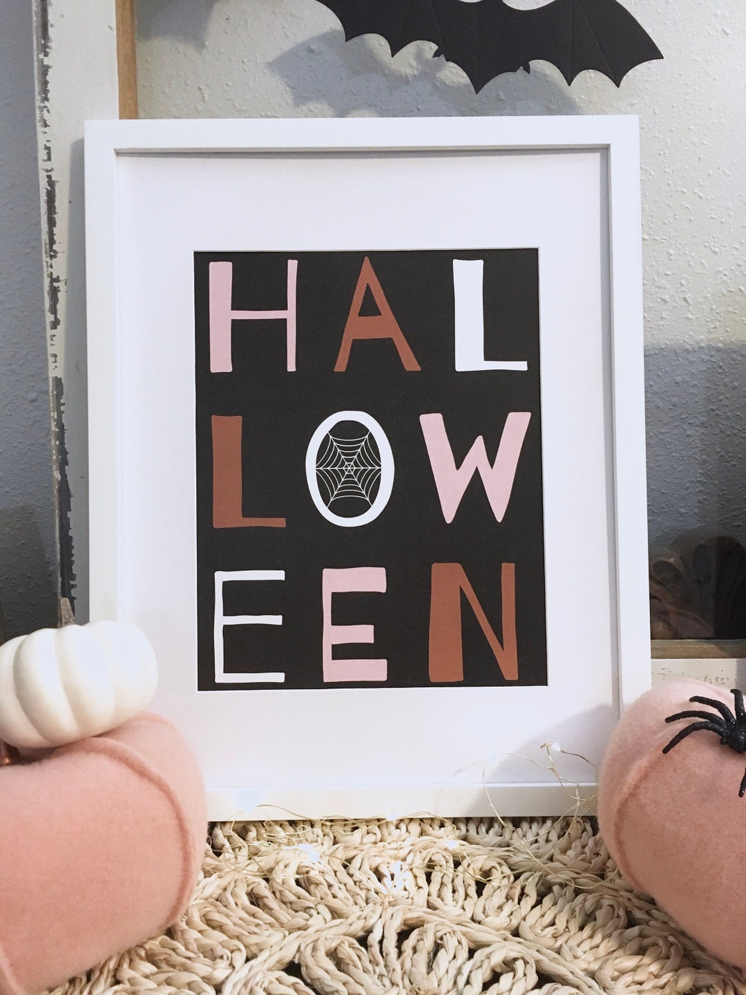 Halloween Printable, Pink Halloween Decor, Kid's Halloween Party, Cute ...