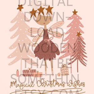 Magical Christmas, Christmas Printable Art, Sugar Plum Fairy, Whimsical ...