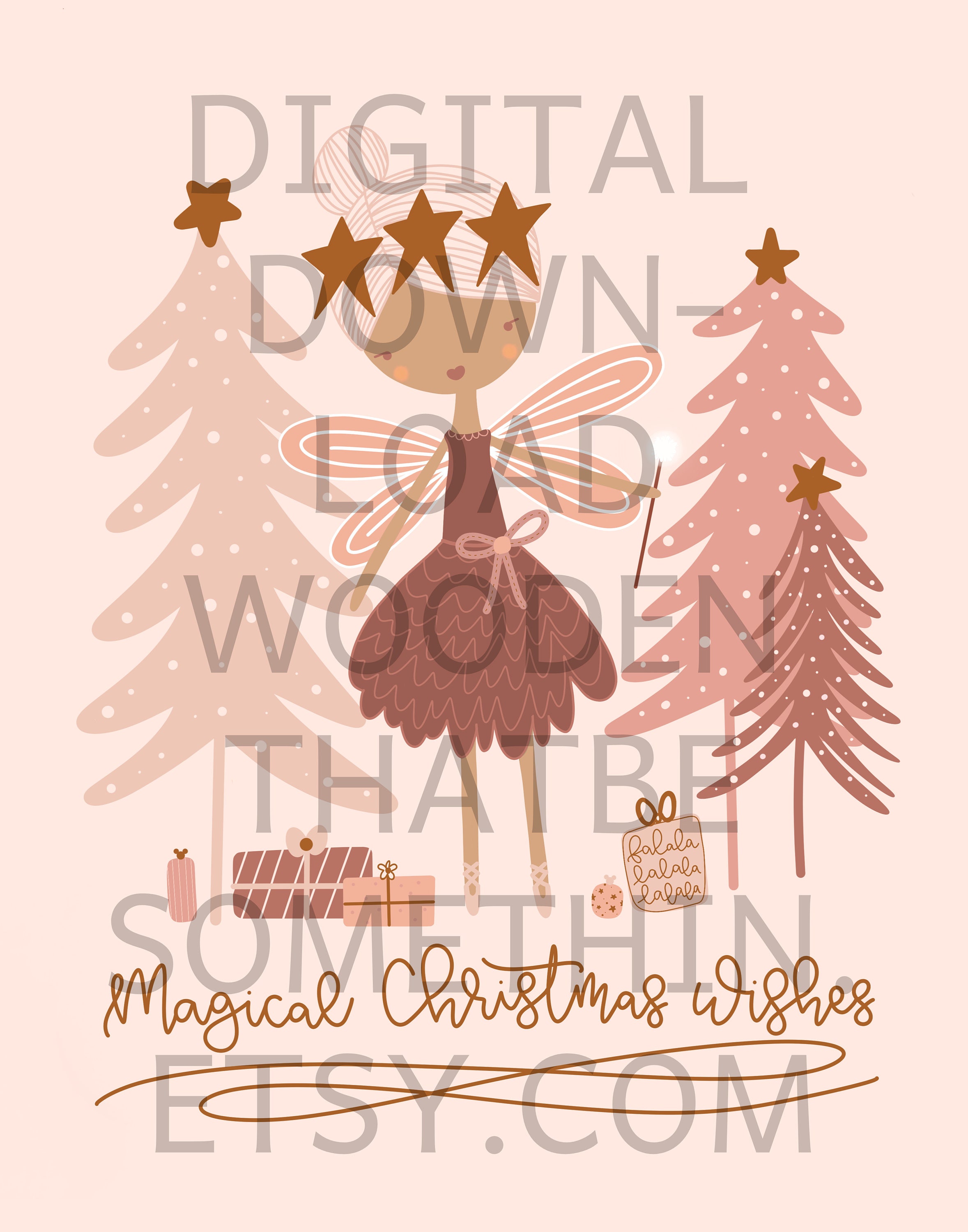 Magical Christmas Christmas Printable Art Sugar Plum Fairy | Etsy