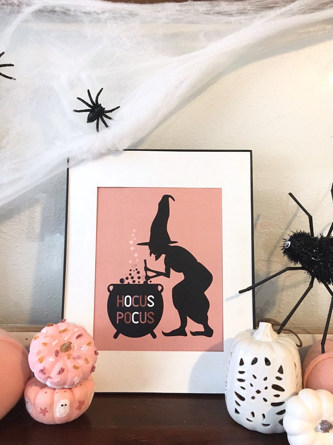 Hocus Pocus Sign, Halloween Printable, Pink Halloween Decor, Halloween ...