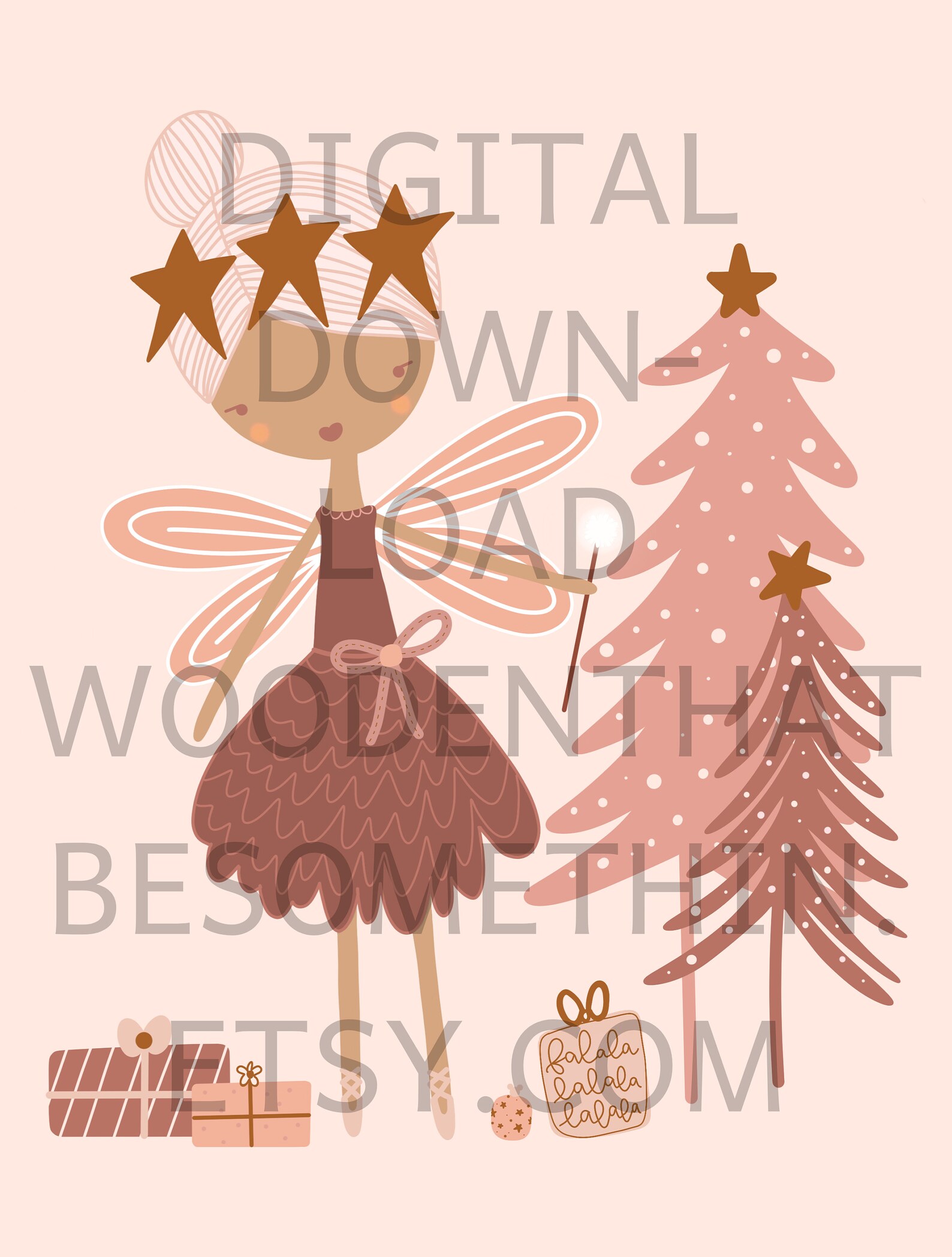 Magical Christmas Christmas Printable Art Sugar Plum Fairy | Etsy