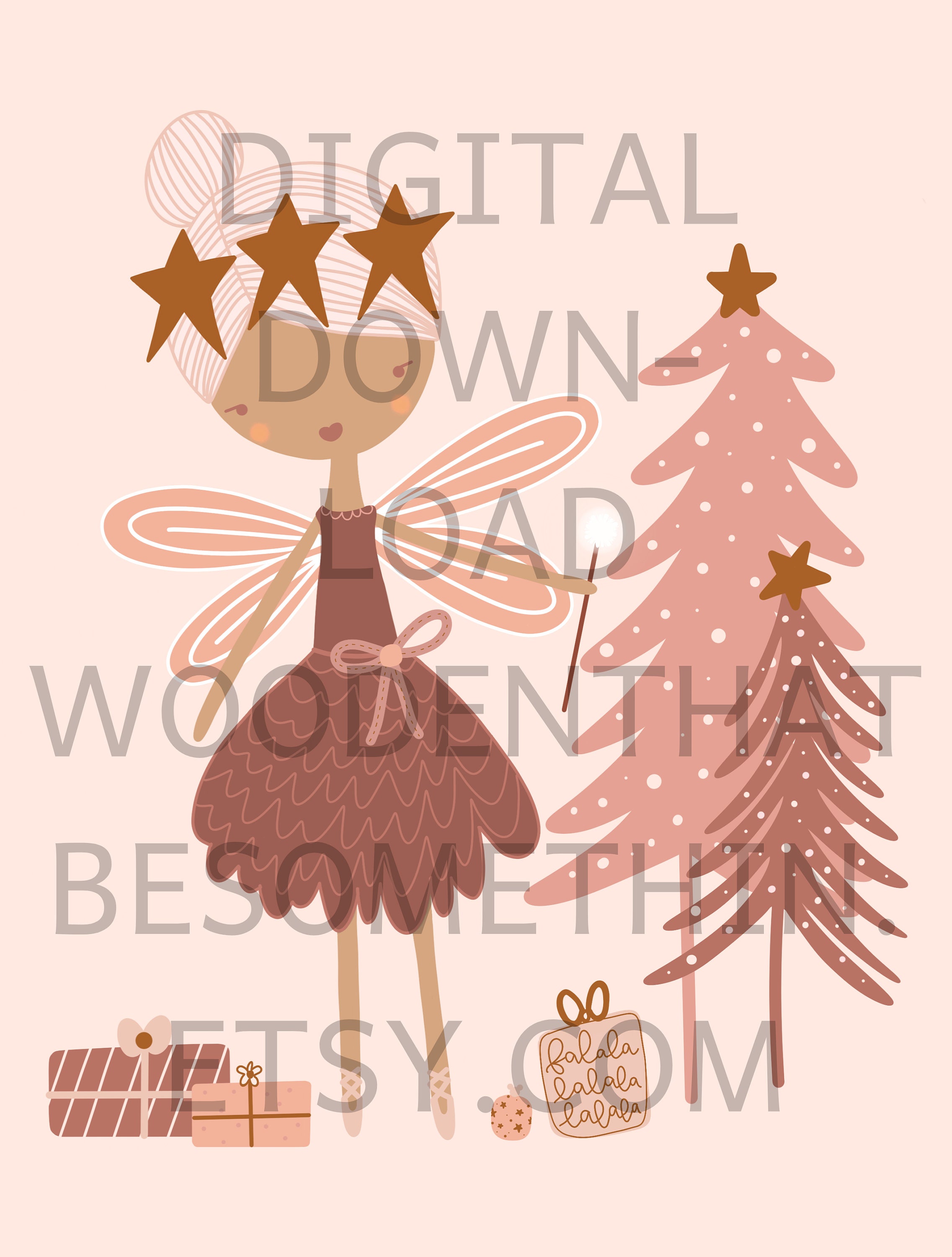 Magical Christmas Christmas Printable Art Sugar Plum Fairy | Etsy